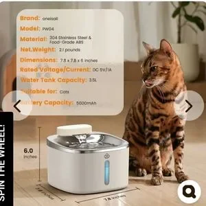 uah | Cat | Stainless Steel Cat Water Fountain | Poshmark